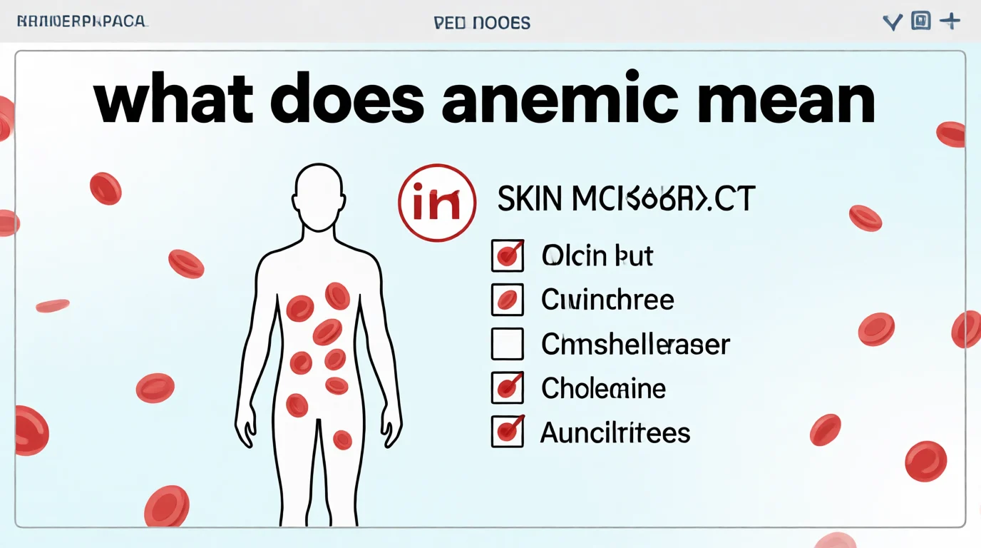 What Does Anemic Mean? Simple Definition, Signs, and Everyday Use Explained